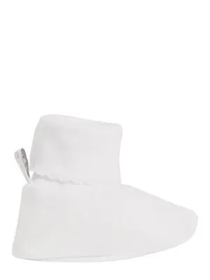 KISSY KISSY Pima Cotton Booties - White