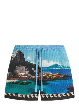 Kith X Giorgio Armani Sardinia Active Short 'multi - Blue