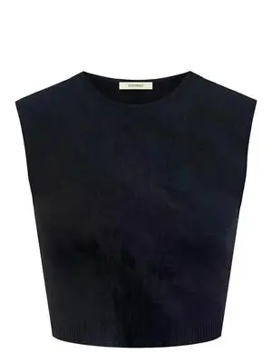 12 STOREEZ Sleeveless Top - Black