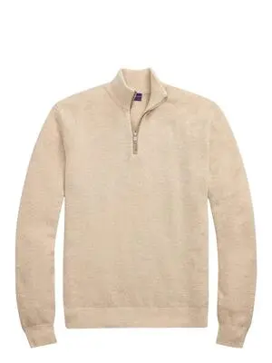 Ralph Lauren Cashmere Half-zip Sweater - Ss Multi