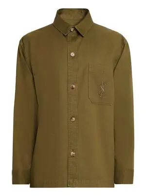 Saint Laurent Denim Pocket Overshirt - Chartruese