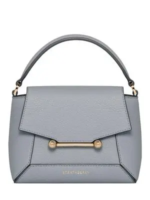 Strathberry Mosaic Nano Top-Handle Bag Dusky Blue