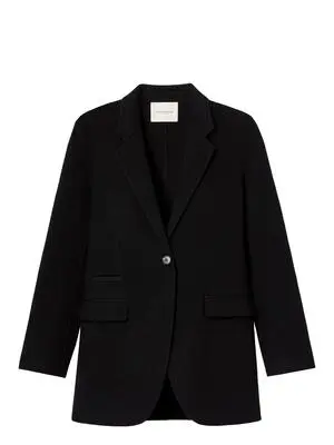 Lafayette 148 New York Double Face Wool Cashmere Jacket - Black