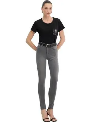 Liu Jo Mid-rise Skinny Trousers - Grey