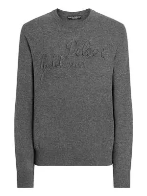 Dolce & Gabbana Logo-detail Sweater - Grey