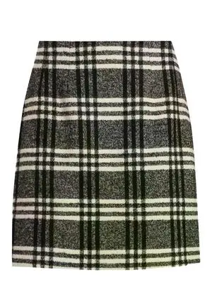 Dolce & Gabbana Checked Mini Skirt - Black