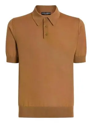 Dolce & Gabbana Short-sleeve Polo Shirt - Brown