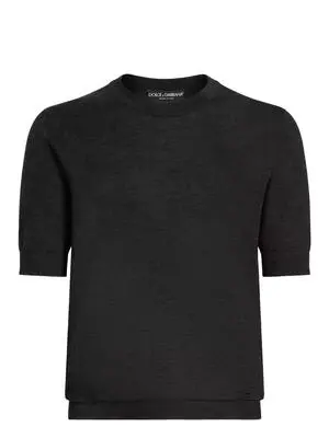Dolce & Gabbana Short-sleeve Crew-neck T-shirt - Black