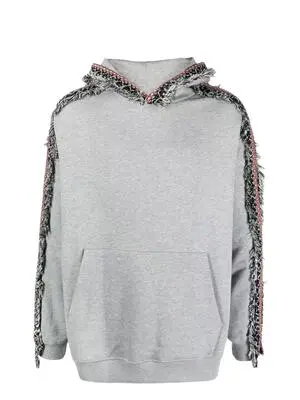 RITOS Embroidered Detail Hoodie - Grey