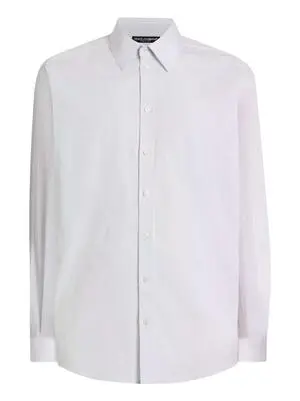 Dolce & Gabbana Micro Dot-print Shirt - White