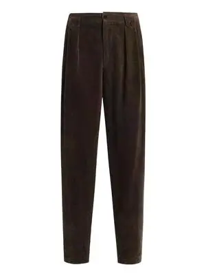 Dolce & Gabbana Pleated Corduroy Trousers - Brown