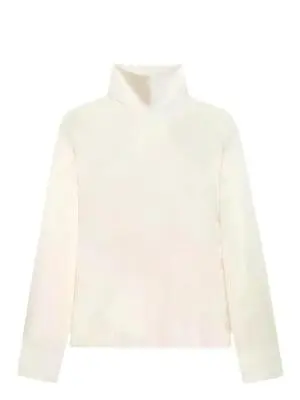 COURREGES High-neck Asymmetrical Top - Neutrals