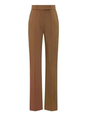 Rachel Gilbert Pressed-crease Trousers - Brown