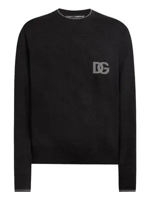 Dolce & Gabbana Logo Pocket Sweater - Grey