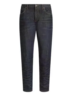 Dolce & Gabbana Logo-plaque Jeans - Blue