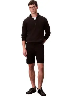 Calvin Klein Refined Stretch Tailored Shorts - Black