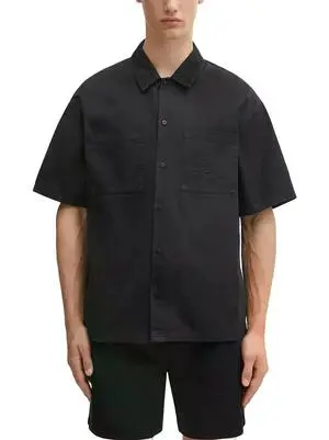 REPRESENT Embroidered-logo Shirt - Black