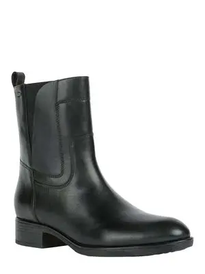 Geox Zip-fastening Leather Boots - Black