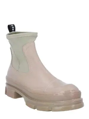 MOA CONCEPT Elastic-Paneled Chunky Sole Boots