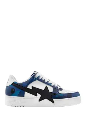 A BATHING APE Sta Low Os #1 Camoin Sneakers - Blue/white