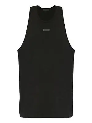 Fear Of God Essentials Ribbed Tank Top - Black