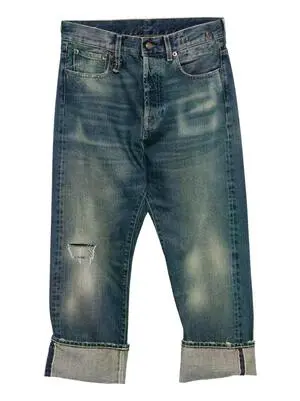 R13 Cuffed Drop Jeans