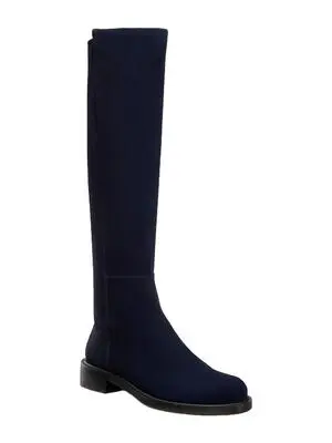 STUART WEITZMAN 5050 Gisele Knee High Boot - Nice Blue/nice Blue