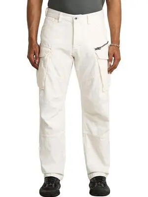 G-star Raw Rovic Zip 3d Loose Cargo Pants - Ecru Mom Washes