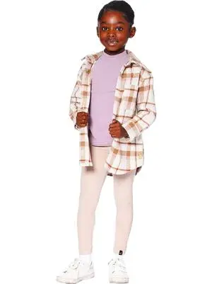 DEUX PAR DEUX Plaid Overshirt - Off-white, Beige And Pink
