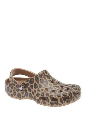 CROCS Classic Animal Clog - Sepia Leopard