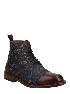 Taft Jack Leather Dress Boots - Brown Paisley