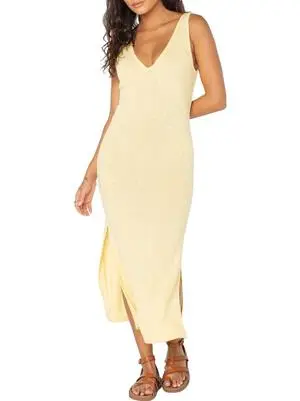 Roxy Slow Isle Knit Midi Dress - Snapdragon Solid