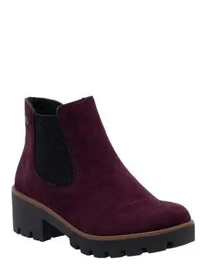 RIEKER Amalia Ankle Chelsea Boot - Brombeer/schwarz