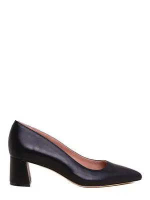 ALLY SHOES Pointed-Toe Block Heel Pumps