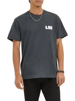 LEEM Workwear Graphic T-shirt - Washed Black