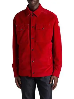 Moncler Ambroisie Corduroy Shirt Jacket - Fiery Red
