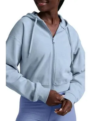 Beyond Yoga Luxefleece Zip-up Hoodie - Blue Zen