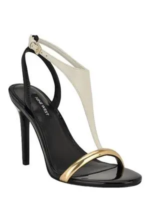 Nine West Mandey Ankle Strap Sandal White