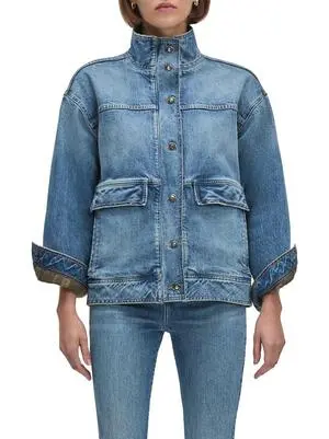 FAVORITE DAUGHTER The Margot Denim Chore Jacket - Beacon