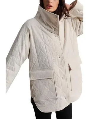 RHONE Monterey Water Repellent Quilted Jacket - Birch