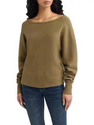 Free People We The Free Jess One-shoulder Thermal Top - Beech Leaves