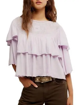 Free People Rose Party T-shirt - Orchid Hush
