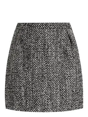 Dolce & Gabbana Short Skirt In Double Wool Blend - Multicolor