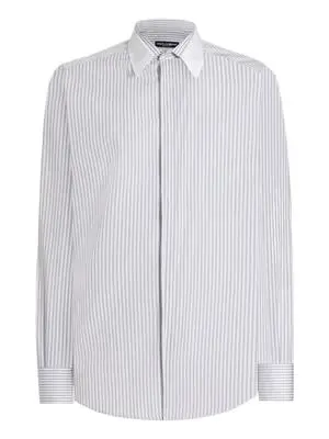 Dolce & Gabbana Striped Poplin Martini Shirt - Multicolor