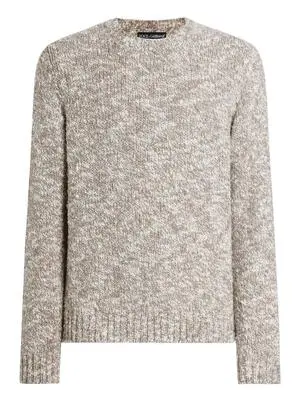 Dolce & Gabbana Fine-gauge Wool Crew Neck Pullover - Multicolor