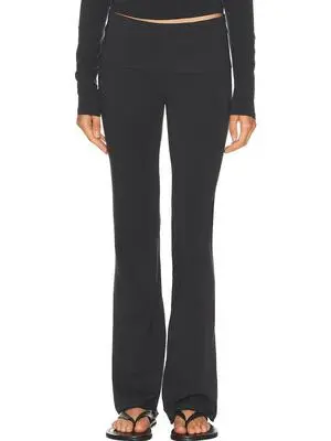 SKIMS Cotton Jersey Foldover Pant - Soot