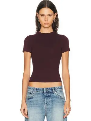 SKIMS SKIMS Cotton Jersey T-Shirt Currant
