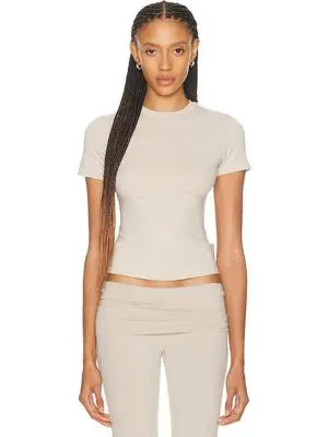 SKIMS SKIMS Cotton Jersey T-Shirt Stone