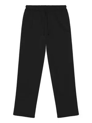 SKIMS Fleece Straight Leg Pant In Black - Washed Onyx