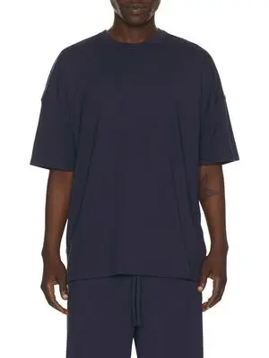SKIMS Jersey Lounge Relaxed T-shirt - Navy